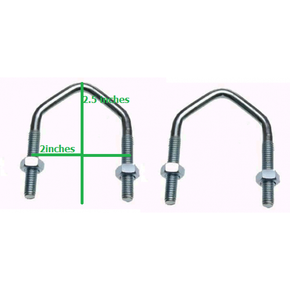 V Bolts 2.5 inch -Set of 2 - Satellite TV Ireland