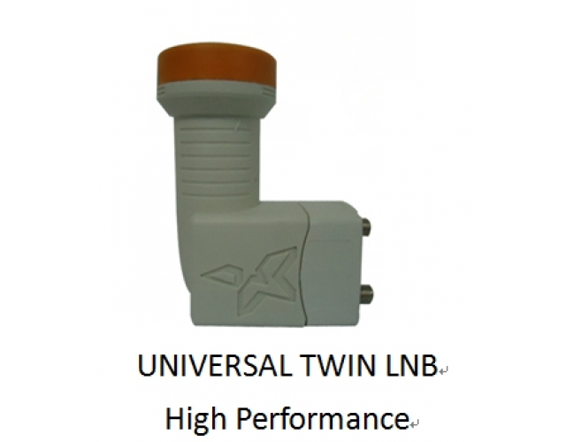 Universal Twin LNB 0.1db - 2 Outputs - Satellite TV Ireland